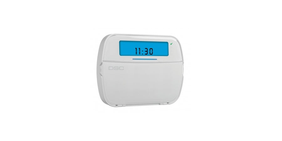 DSC HS2ICN PoweSeries128-Zone Icon Hardwired Keypad, Blue LCD Display ...